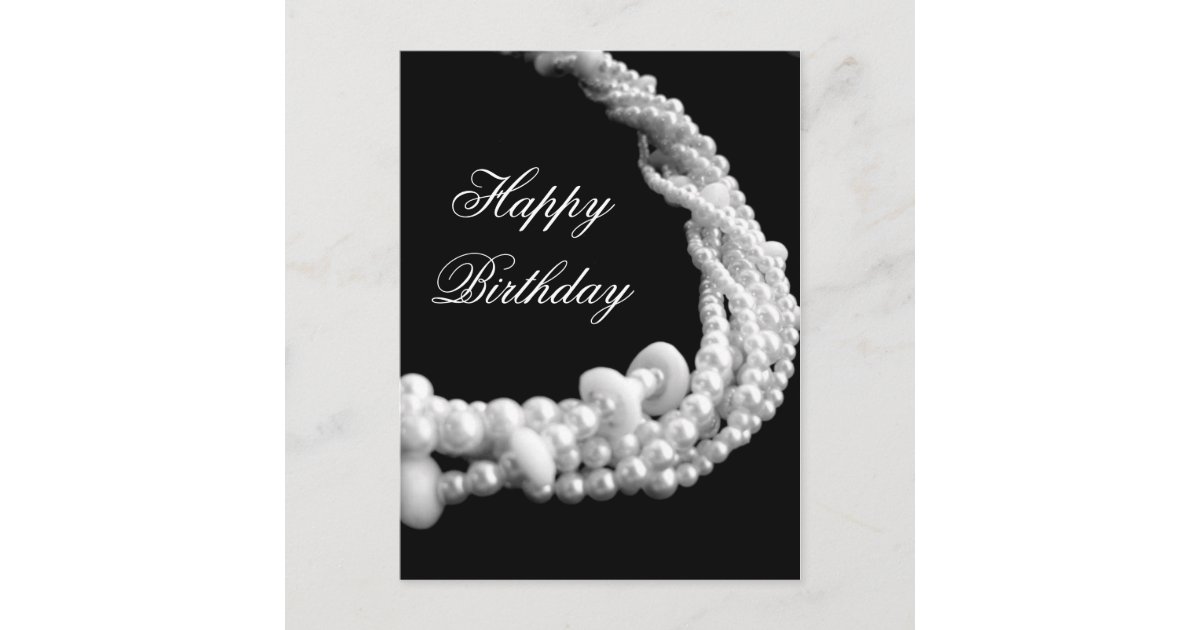 Happy Birthday Pearl Postcard | Zazzle