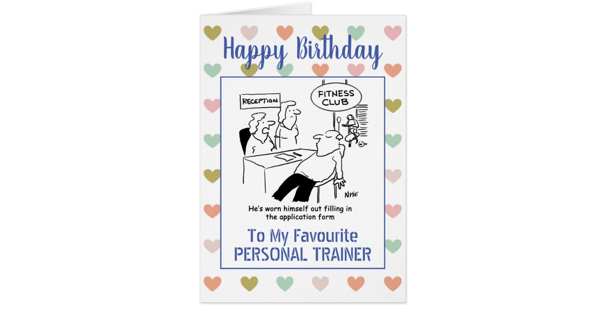 Happy Birthday Personal Trainer | Zazzle