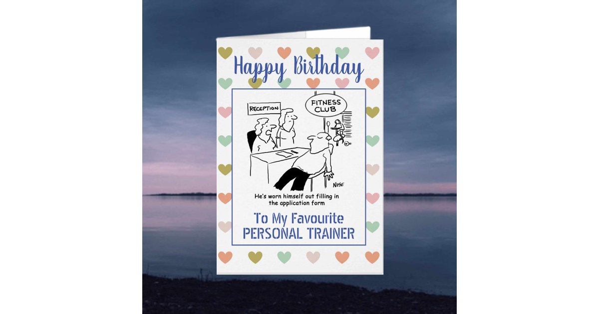 Happy Birthday Personal Trainer | Zazzle