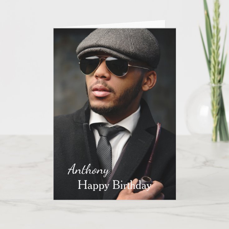 Happy Birthday Photo Custom Card | Zazzle