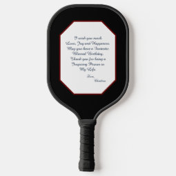 Happy Birthday Photo Family Personalize Pickleball Paddle | Zazzle