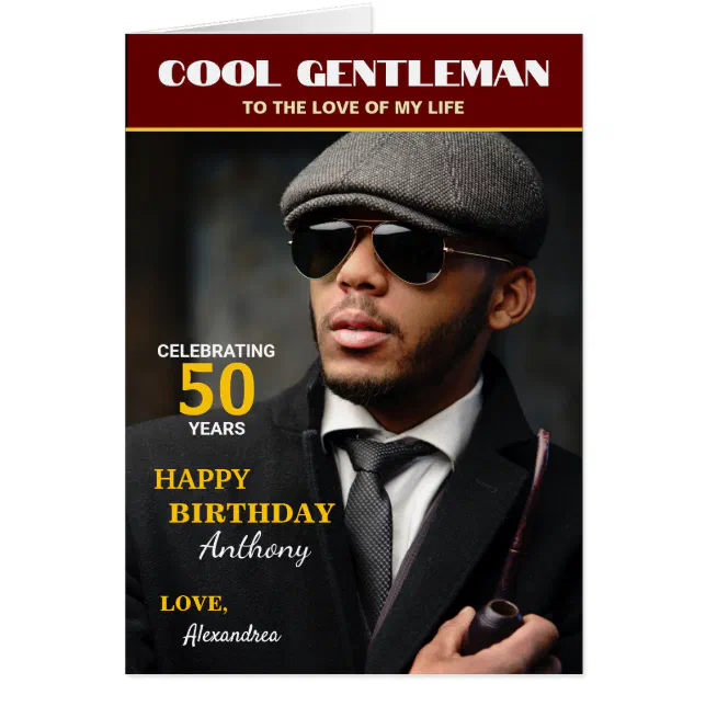 Happy Birthday Photo Magazine Cover Custom Card | Zazzle