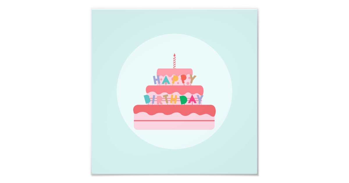 Happy Birthday Photo Print | Zazzle