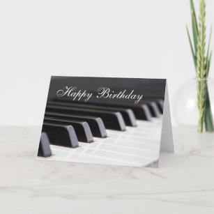 Piano Birthday Cards | Zazzle
