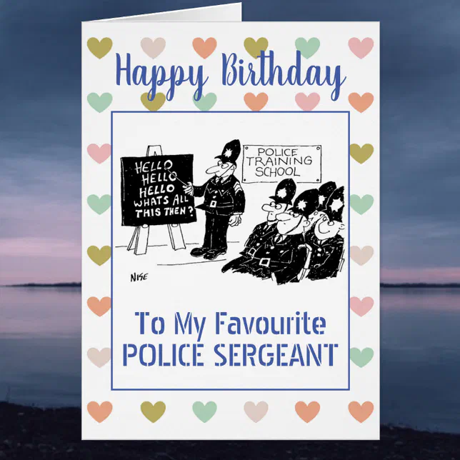 Happy Birthday Police Sergeant | Zazzle