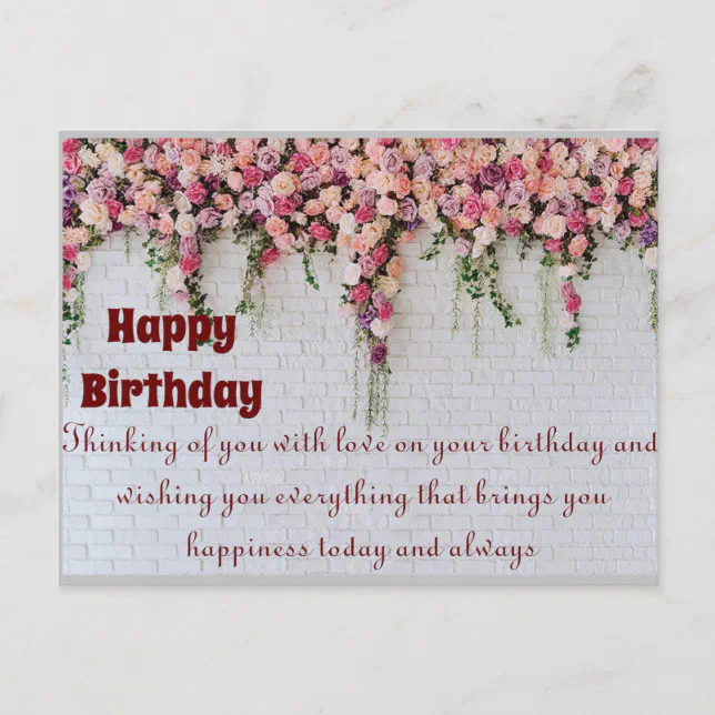 Happy birthday post card | Zazzle
