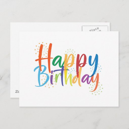 Happy Birthday Post Card | Zazzle
