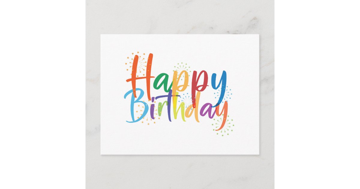 Happy Birthday Post Card | Zazzle