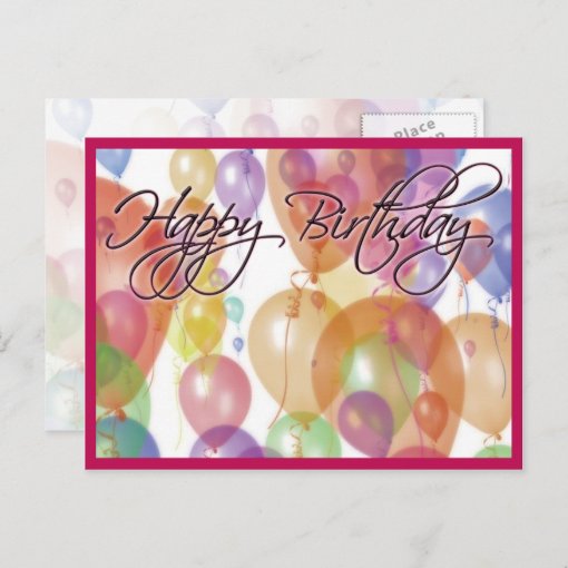 Happy Birthday Post Card | Zazzle