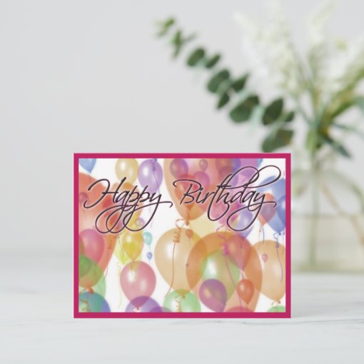 Happy Birthday Post Card | Zazzle