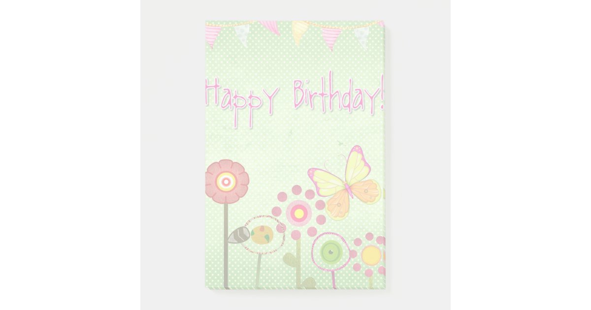 Happy Birthday Post-it Notes | Zazzle