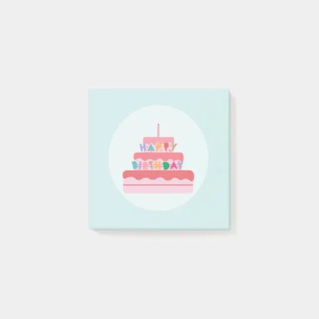 Happy Birthday Post-it Notes | Zazzle