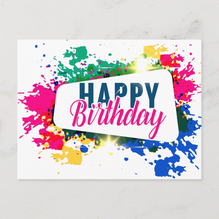 Happy Birthday Postcard | Zazzle.com