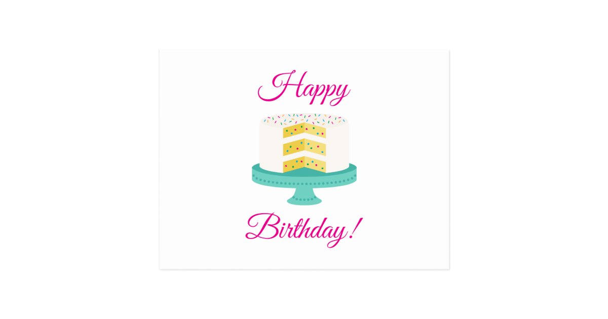 Happy Birthday Postcard | Zazzle.com