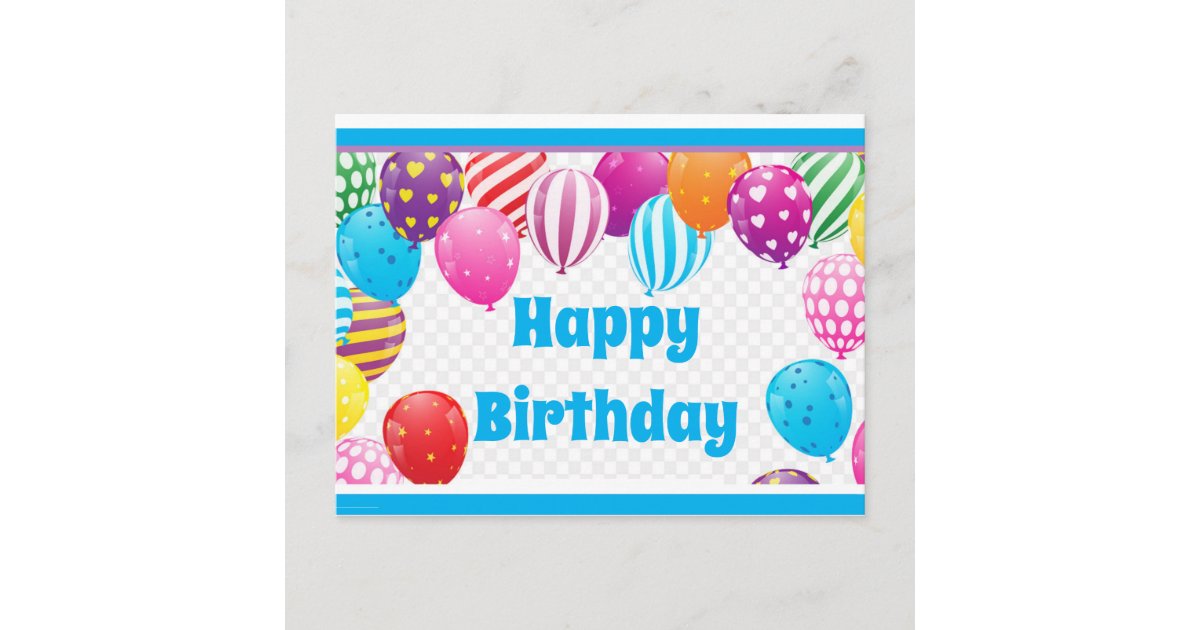 Happy Birthday Postcard | Zazzle