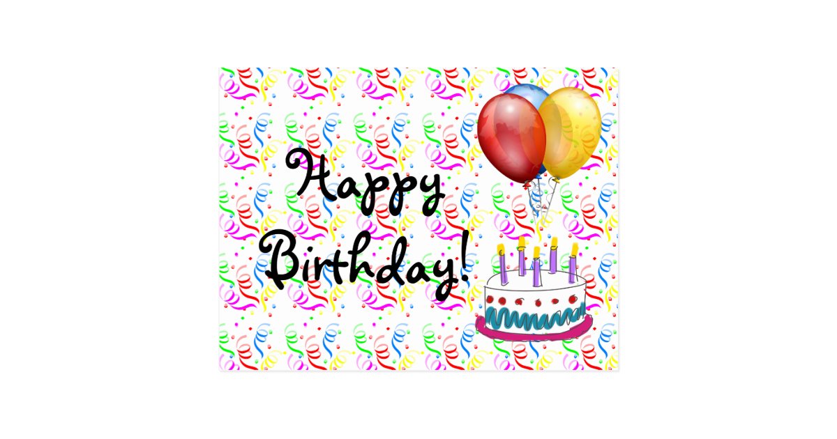 Happy Birthday Postcard | Zazzle.com
