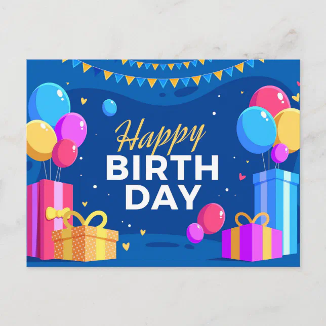 Happy Birthday Postcard | Zazzle