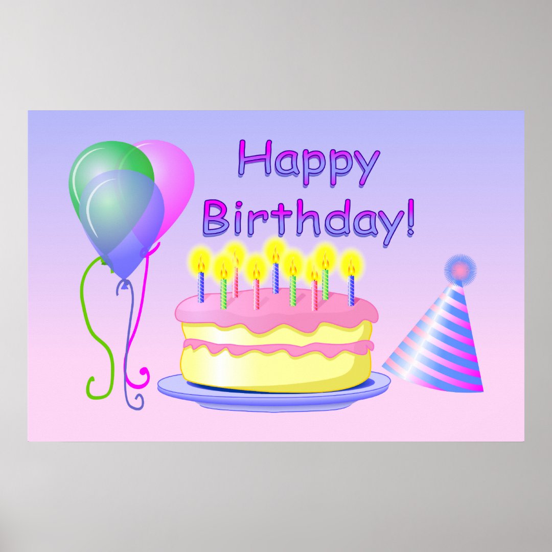 Happy Birthday Poster | Zazzle