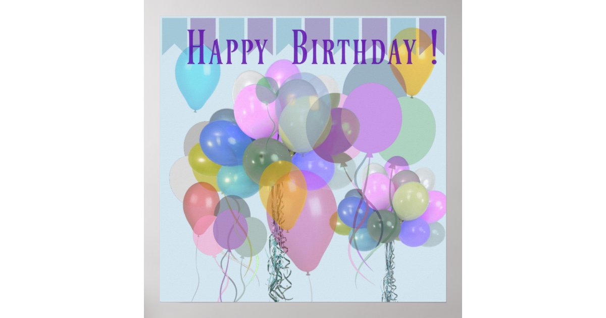 Happy Birthday Poster | Zazzle