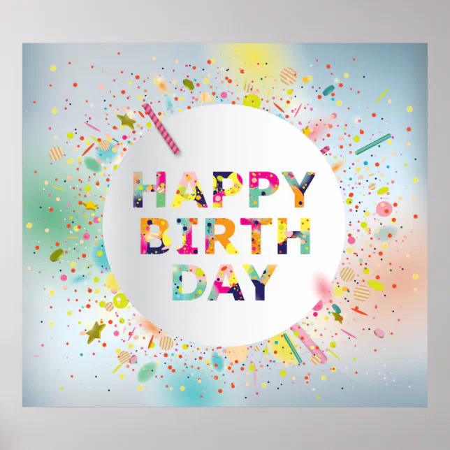 Happy Birthday Poster | Zazzle
