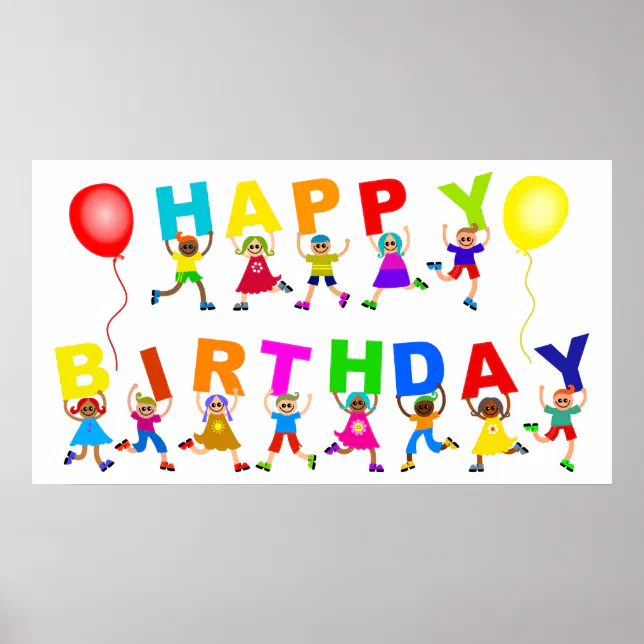 Happy Birthday Poster | Zazzle