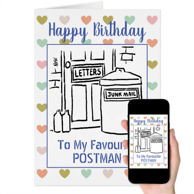 Happy Birthday Postman | Zazzle