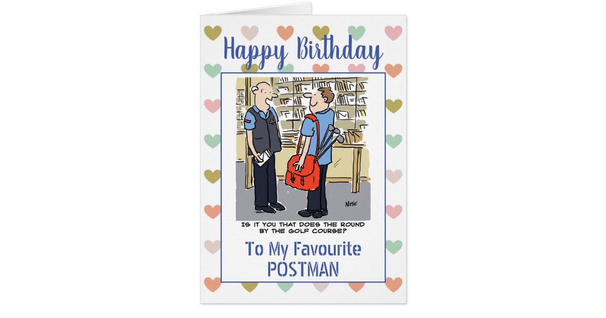 Happy Birthday Postman | Zazzle