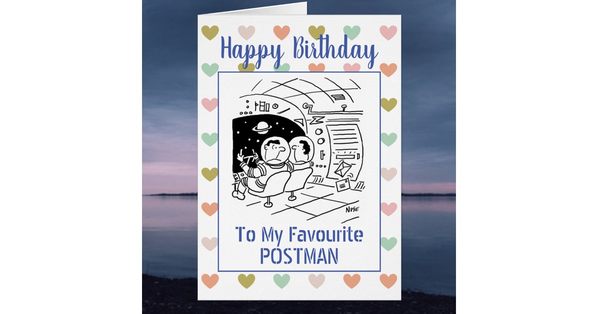 Happy Birthday Postman | Zazzle