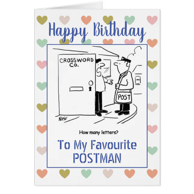 Happy Birthday Postman | Zazzle