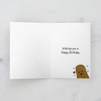Happy Birthday Potato Card | Zazzle