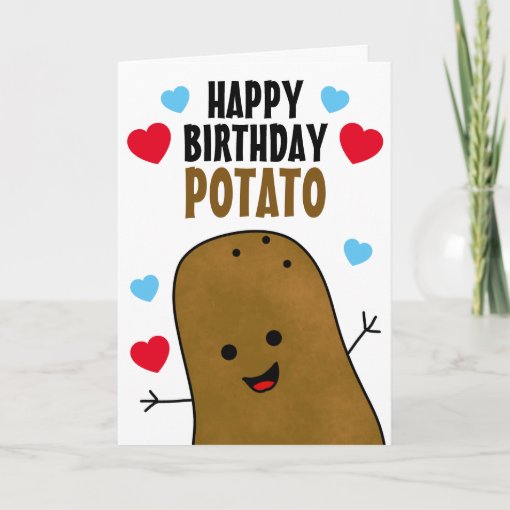 Happy Birthday Potato Card | Zazzle