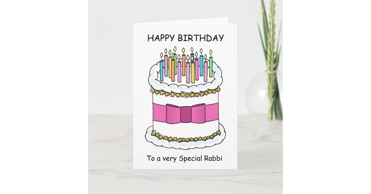 Happy Birthday Rabbi Card | Zazzle