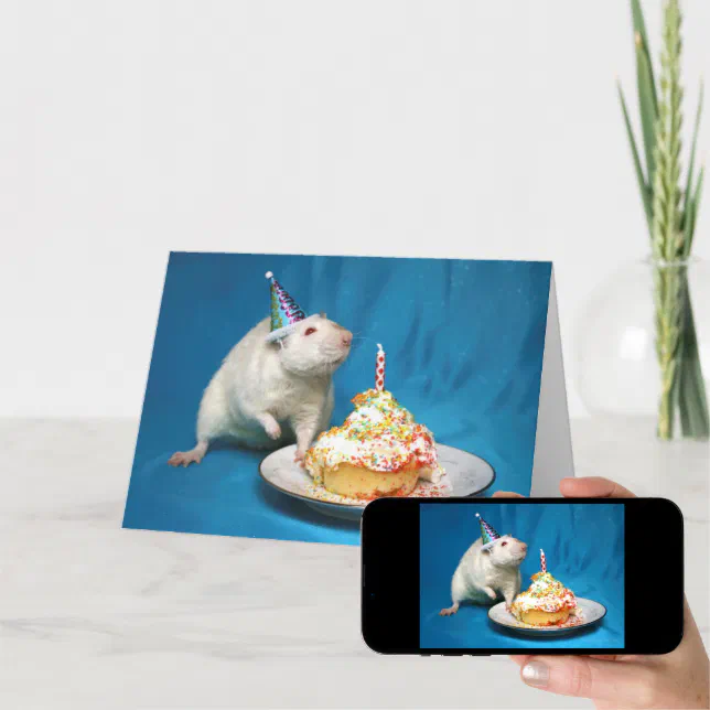 Happy Birthday Rat Card | Zazzle
