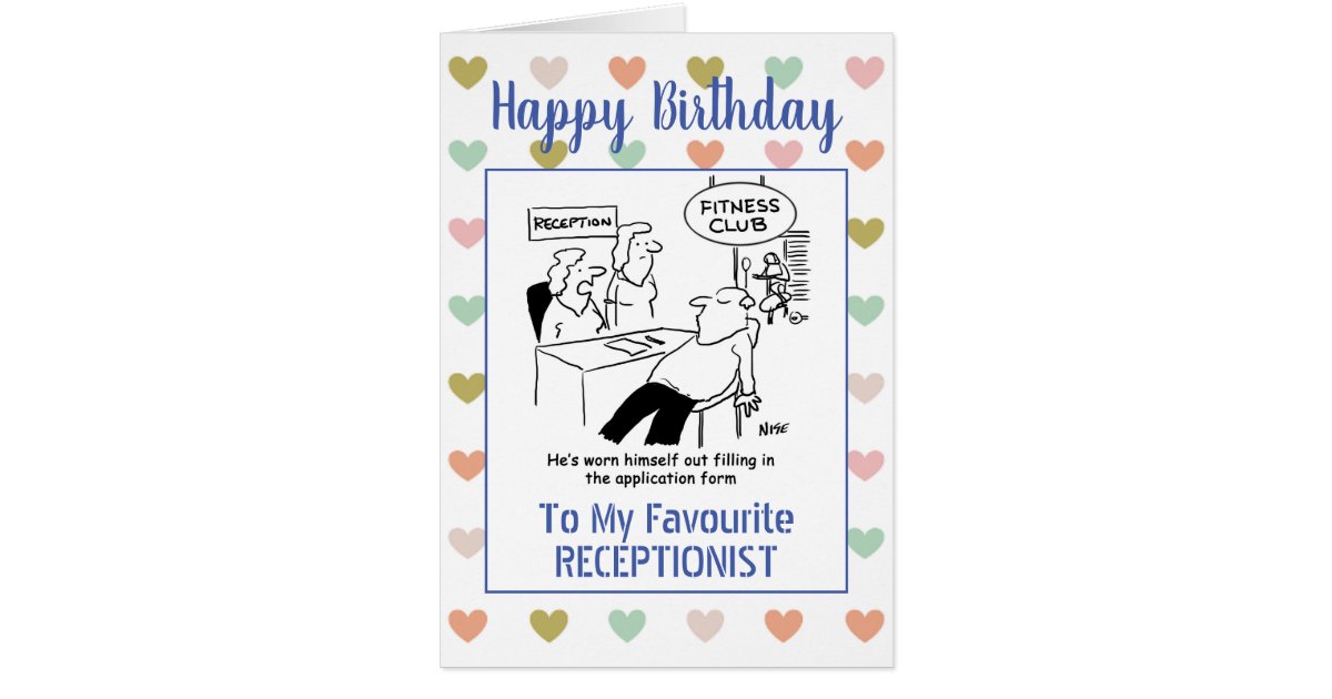 Happy Birthday Receptionist | Zazzle