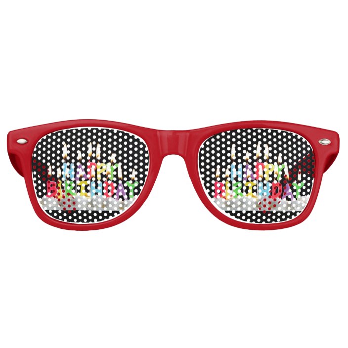 Happy Birthday Retro Sunglasses | Zazzle.com