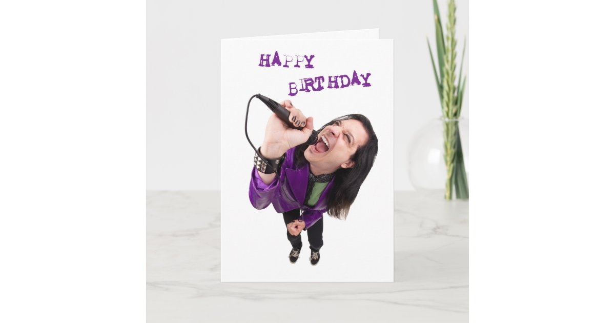 Happy Birthday Rock Star Card | Zazzle.com