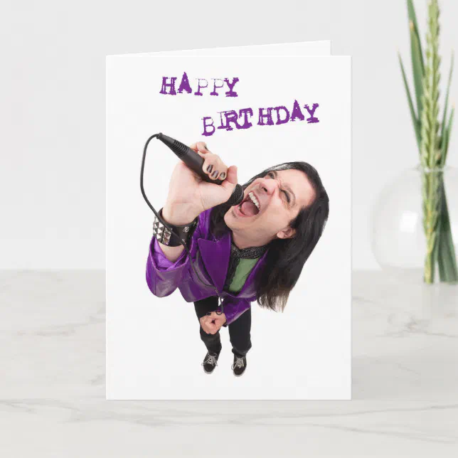 Happy Birthday Rock Star Card | Zazzle