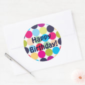 Happy Birthday - Round Sticker | Zazzle