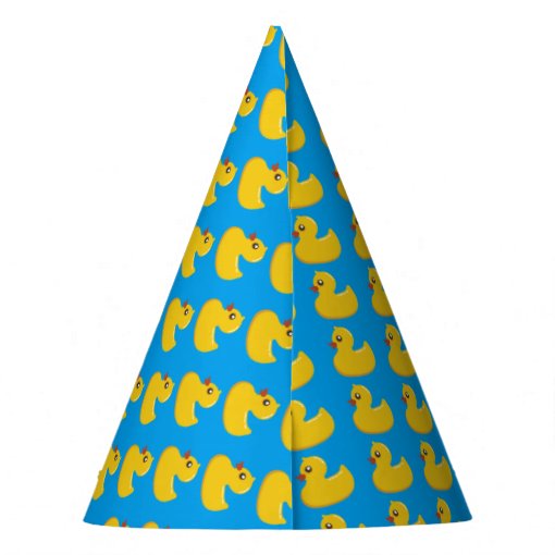 Happy Birthday Rubber Ducky! Party Hat | Zazzle