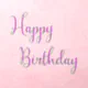 Happy Birthday Script Font Purple & Green Wall Decal | Zazzle
