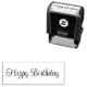 Happy Birthday Script Text Template Self-inking Stamp | Zazzle