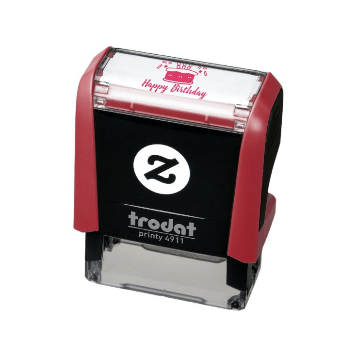 Happy Birthday Self-inking Stamp | Zazzle