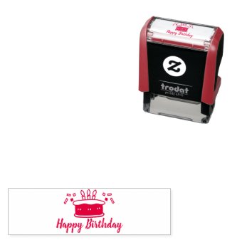 Happy Birthday Self-inking Stamp | Zazzle