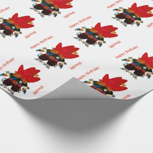Happy Birthday Sheriff Gift Wrap | Zazzle