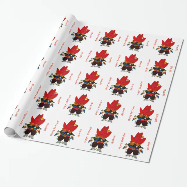 Happy Birthday Sheriff Gift Wrap | Zazzle