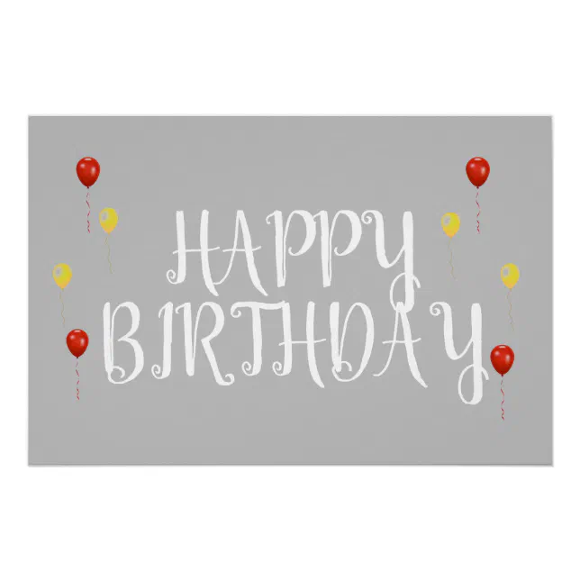 Happy birthday sign | Zazzle
