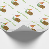 Happy Birthday! Snail Wrapping Paper | Zazzle