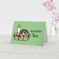 Happy Birthday Snake Cute Ball Python Drawing Card | Zazzle