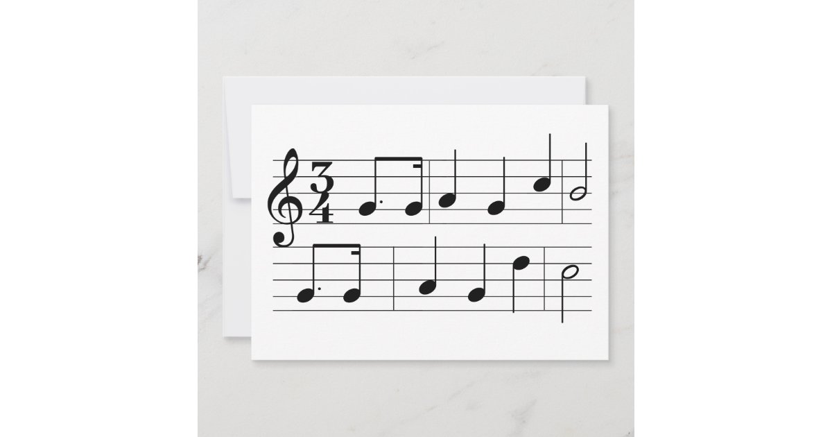 Happy Birthday Song Music Notes Sheet Music | Zazzle