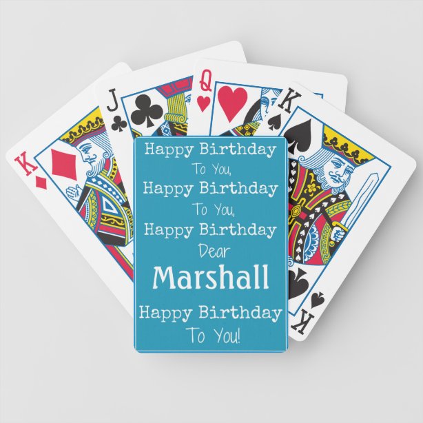 Happy Birthday Playing Cards | Zazzle
